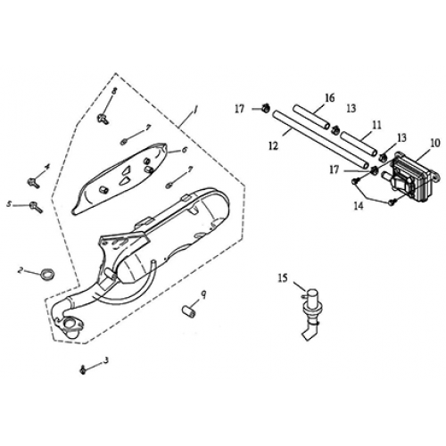 Exhaust (Adly Jet 50)