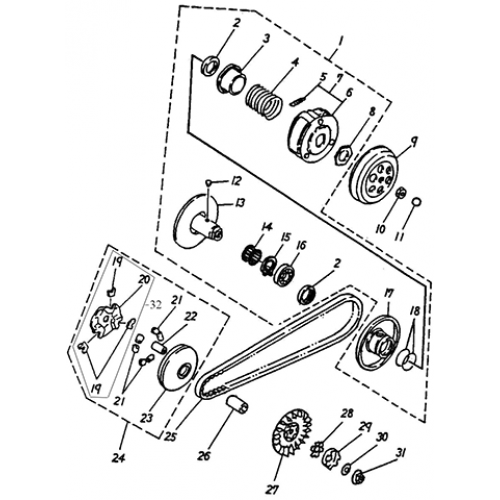 Clutch (Adly Jet 50)