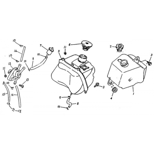 Fuel Tank, Oil Tank (Adly Jet 50)