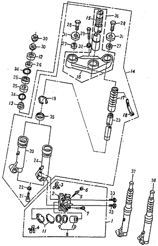 Front Fork (Adly Jet 50)