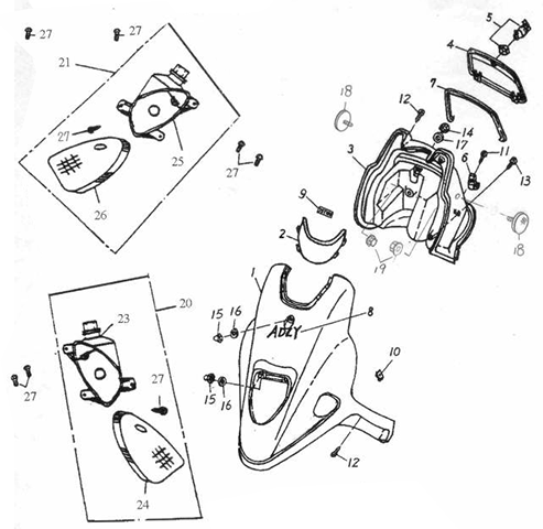 Front Cover, Inner Box (Adly Jet 50)