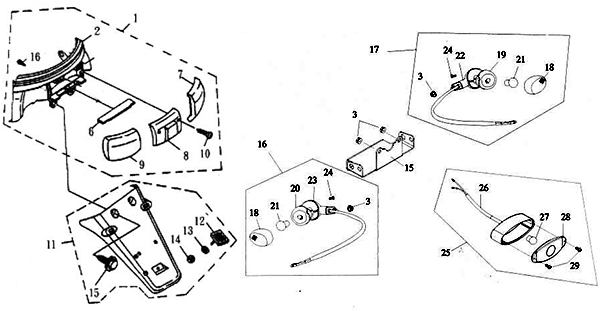 Tail Light (Adly Jet 50)